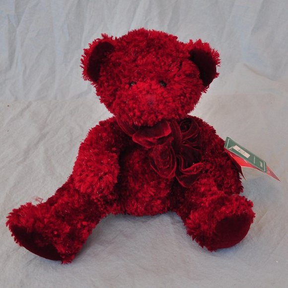 Russ | Toys | Nwt Red Plush Russ Rosetta Bear 4916 Stuffed Animal 550w ...